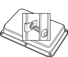 Rectangular Flanged Guards with Safety Fasteners | Machine Guard